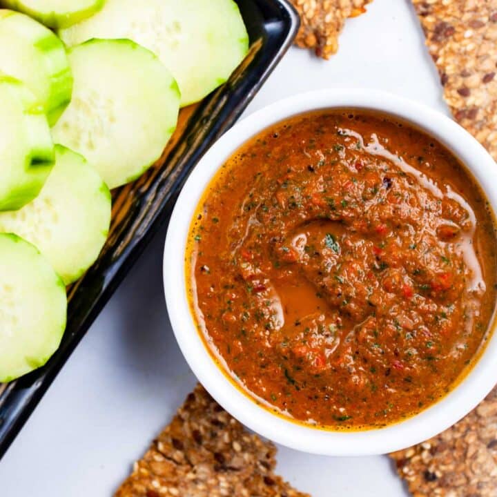Spicy Italian Red Bell Pepper Spread - My Chef’s Apron