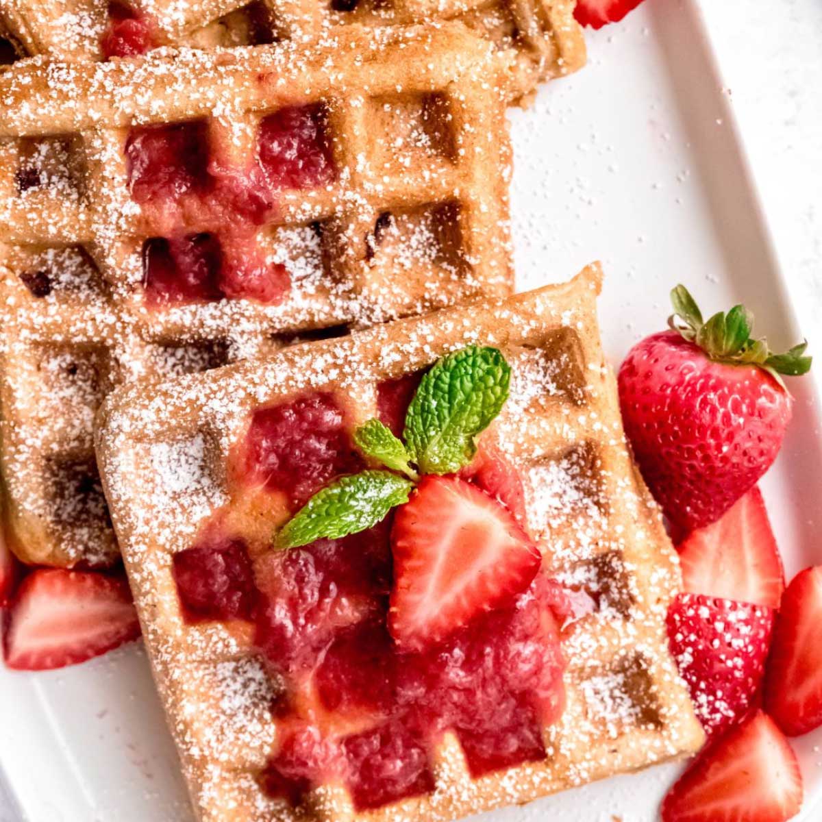 20 Homemade And Easy Dairy-Free Waffles For Breakfast - My Chef’s Apron