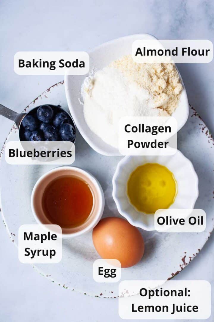 Almond Flour Mug Cake with Blueberries - My Chef's Apron