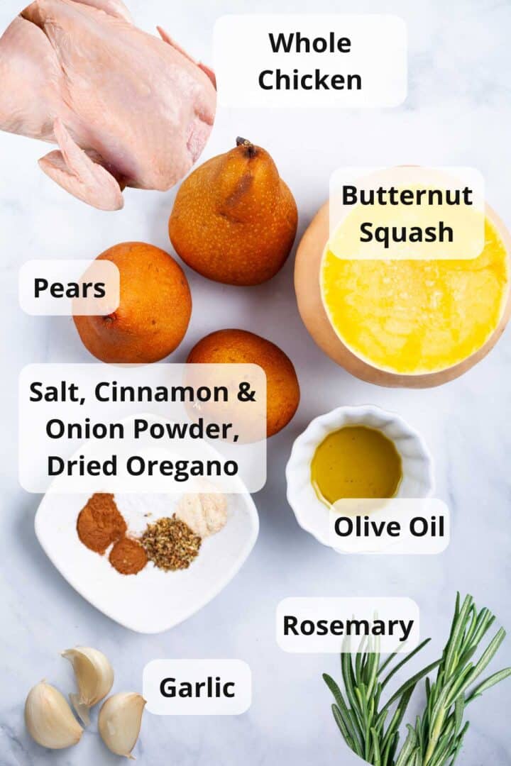 Roasted Chicken With Pears And Butternut Squash - My Chef's Apron