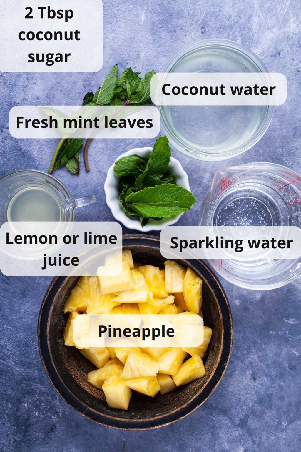 Sparkling Pineapple Mojito Mocktail - My Chef’s Apron