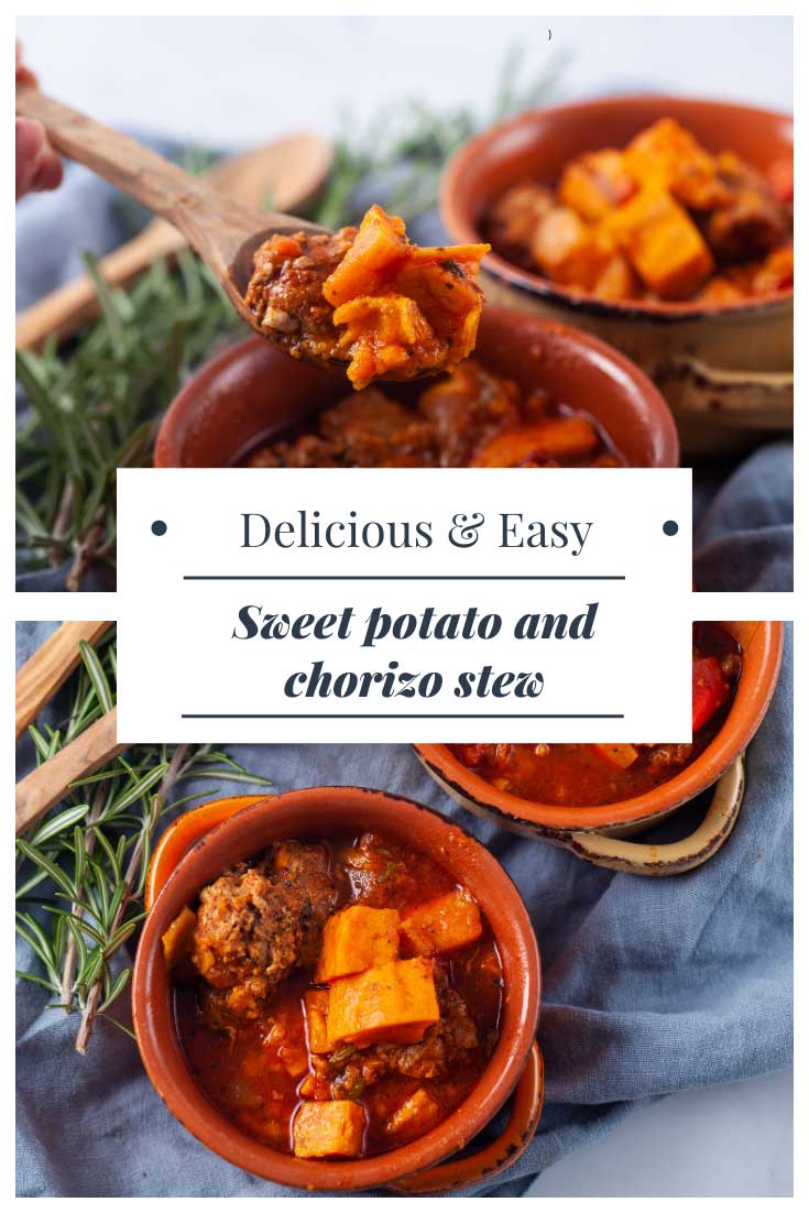 Sweet Potatoes and Spicy Chorizo Stew - My Chef’s Apron